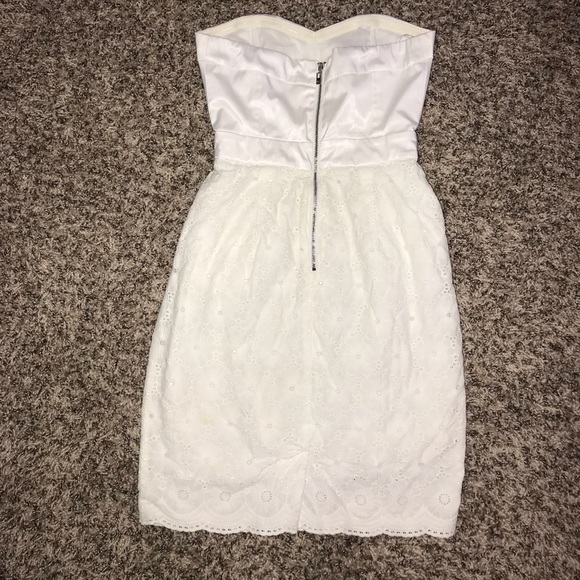 bebe | Dresses | Bebe White Cocktail Dress | Poshmark